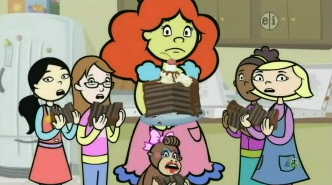 Image Emma Tessa Eileen Huggy Shelby And Violet Eating Delicious