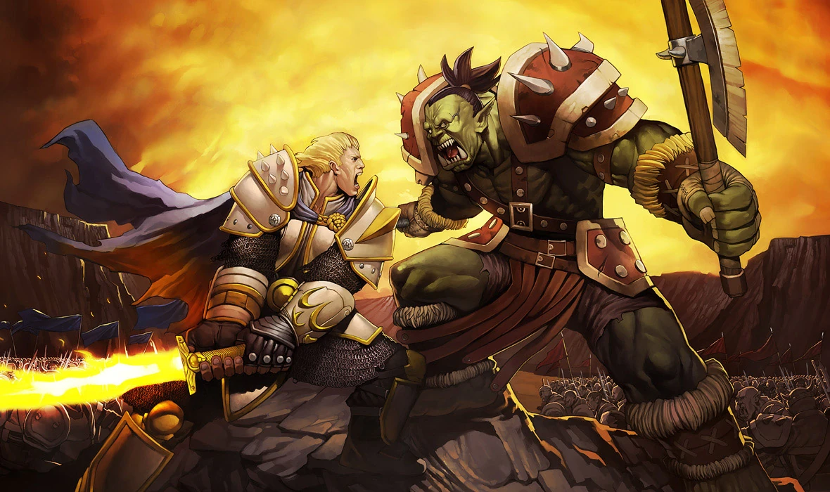 Image - WoW-Orc-vs-Paladin.jpg | World of Warcraft RPG Wiki | FANDOM ...