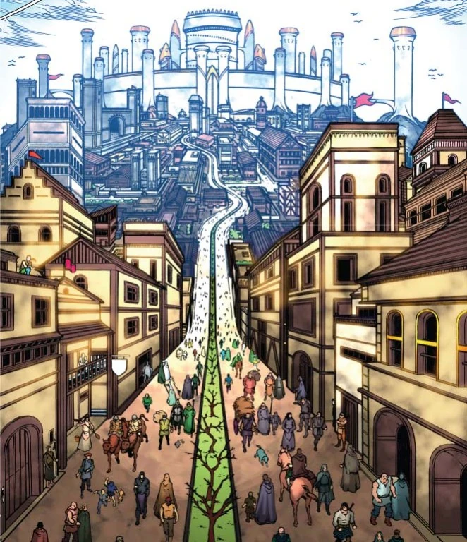 when you read a description of a human city in a high fantasy book ...