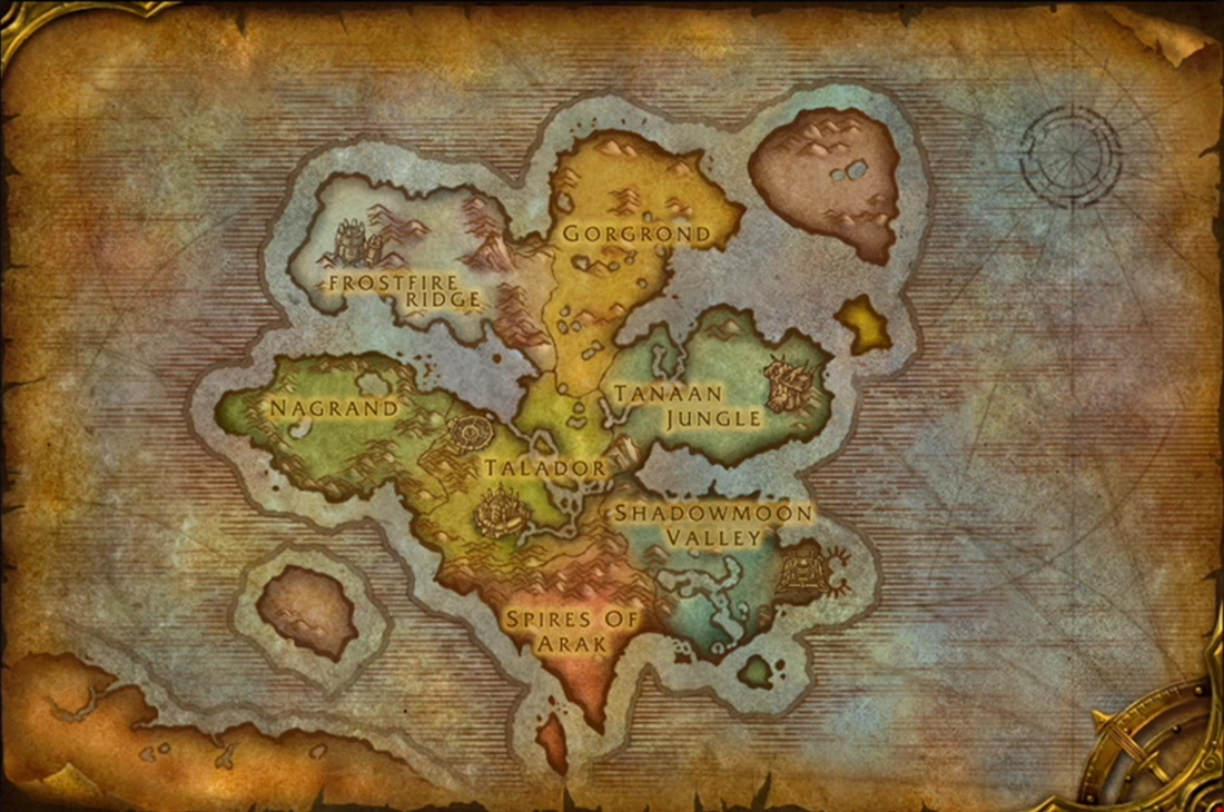 Bild - Warlords of Draenor map.png | WoWWiki | FANDOM powered by Wikia