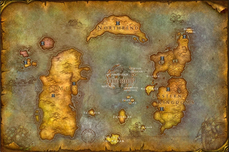 Obraz - Azeroth New World Map.jpg | World of Warcraft Wiki | FANDOM ...