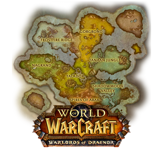 Image - New Draenor map with Warlords logo.png | WoWWiki | FANDOM ... Image - New Draenor map with Warlords logo.png | WoWWiki | FANDOM ...