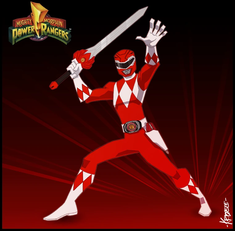 Image - MMPR The Red Ranger by Kristele.jpg | Wreck-It Ralph Fanon Wiki ...