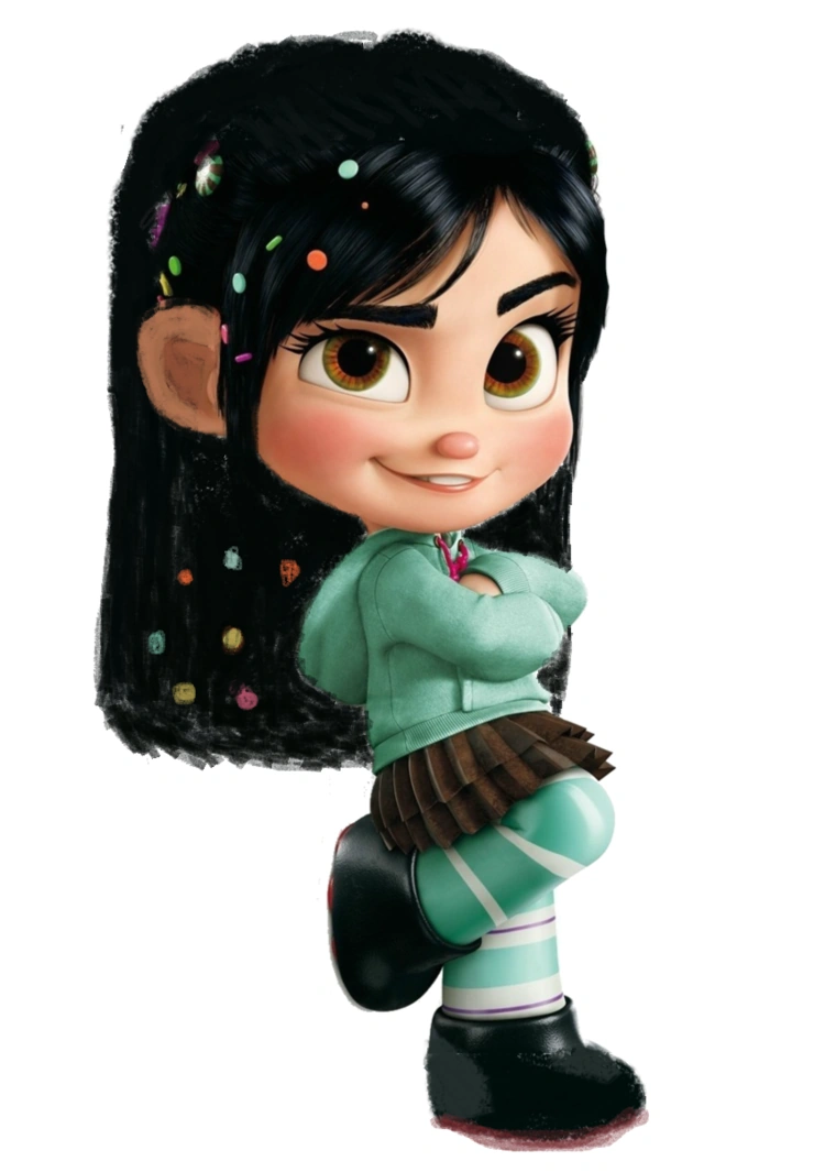 Image Vanellope Von Schweetz Hair Down2 By 9029561 D6nujhk Png