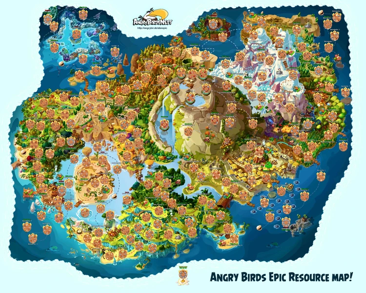 The tophalf of the map | AngryBirdsNest Forum