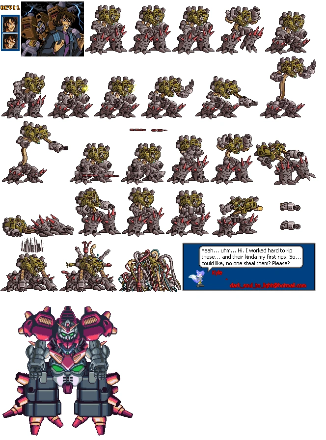 Image - Devil Gundam Sprites.png | Www.dynapaul Wiki | FANDOM powered ...