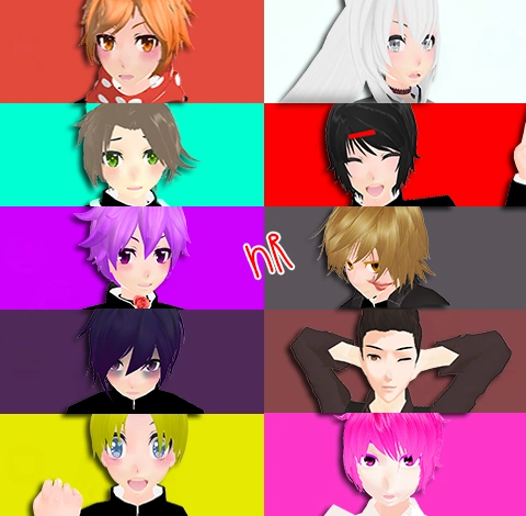 Image - Yandere Simulator Male Rivals.png | Yandere Simulator Fanon ...