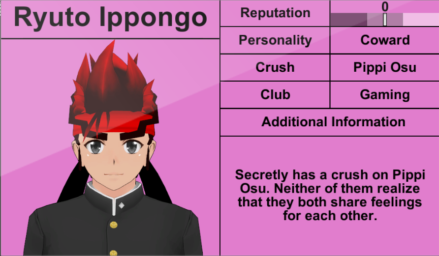 Ryuto Ippongo Yandere Simulator Fanon Wikia Fandom Powered By Wikia