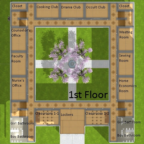 Image - 1st Floor.png | Yandere Simulator Fanon Wikia | FANDOM powered ...
