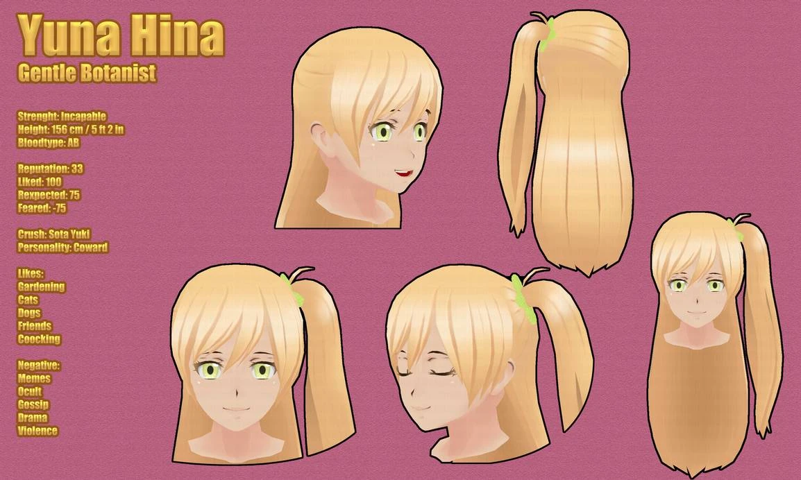 Yuna Hina | Wikia Yandere Simulator FR | Fandom