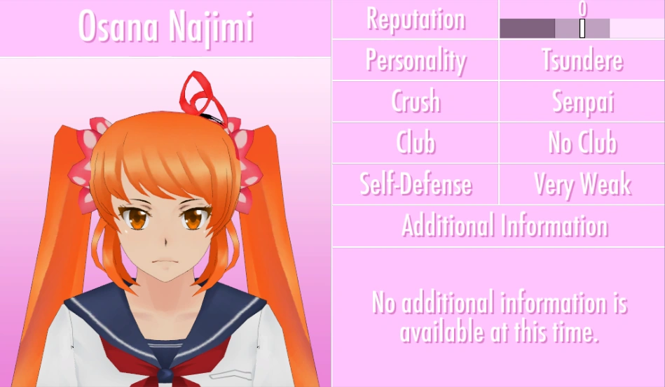 Image - 10-16-2016 Osana's profile.png | Wikia Yandere Simulator | FANDOM powered by Wikia