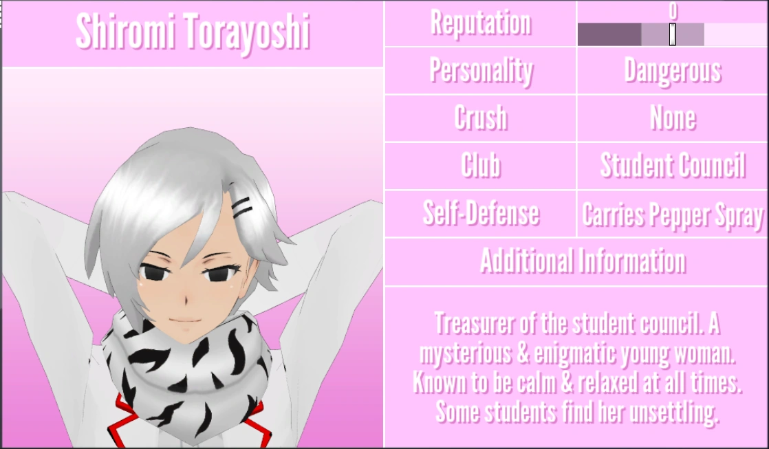 Shiromi Torayoshi/Galeria | Yandere Simulator Wiki | Fandom