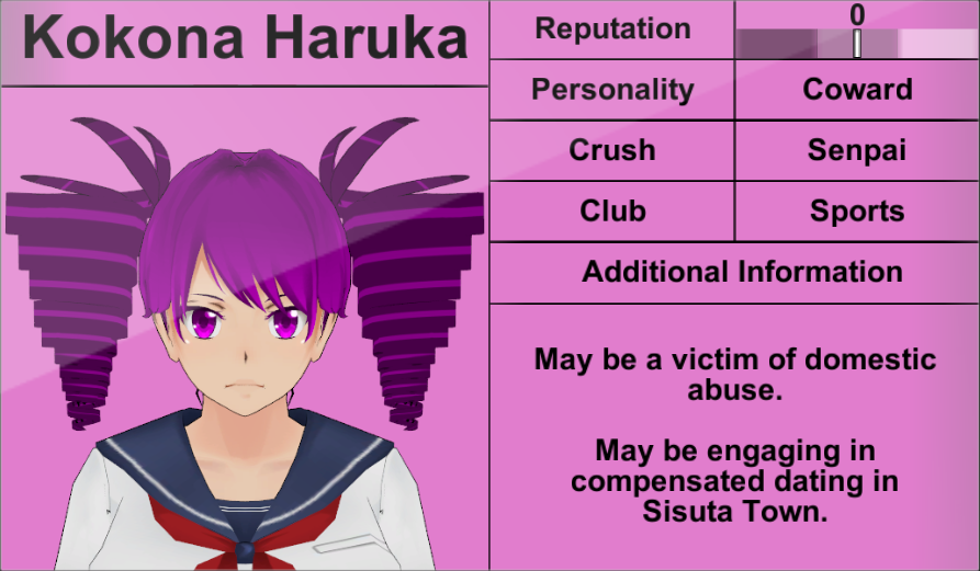 Imagen Kasaneinfopng Wikia Yandere Simulator Fandom Powered By Wikia