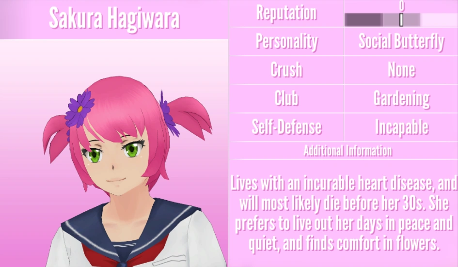 Sakura Hagiwara/Galeria | Yandere Simulator Wiki | Fandom
