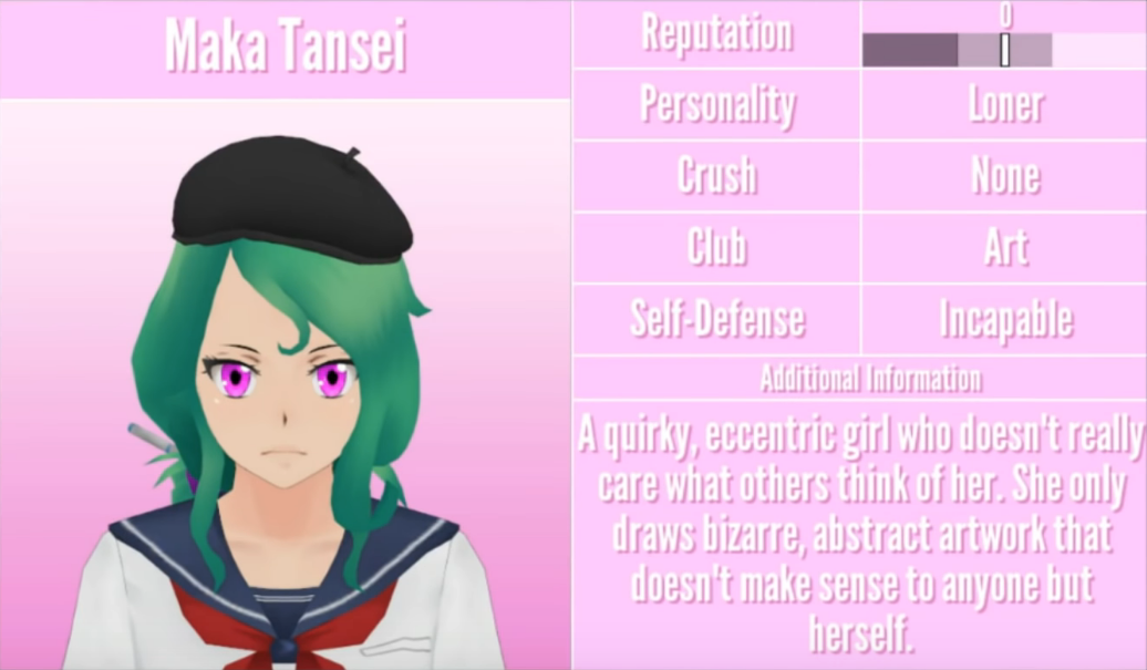 Maka Tansei | Yandere Simulator Wiki | FANDOM powered by Wikia Maka Tansei | Yandere Simulator Wiki | FANDOM powered by Wikia