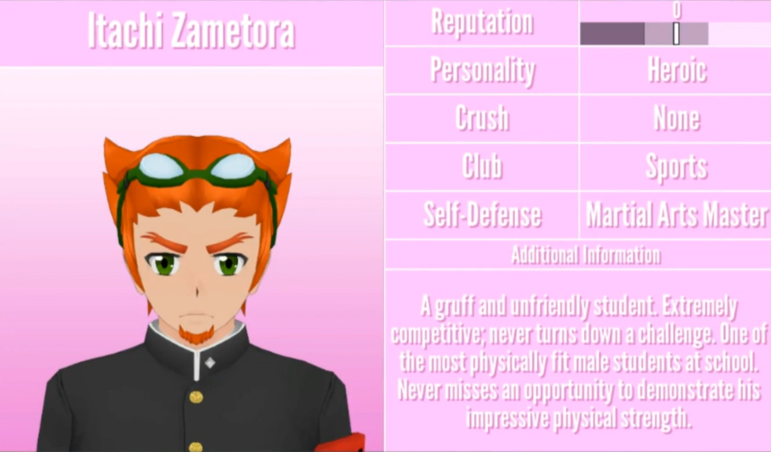 Itachi Zametora Yandere Simulator Wiki Fandom Powered By Wikia