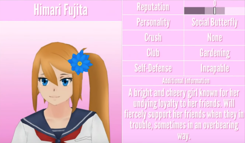 Himari Fujita Yandere Simulator Wiki Fandom Powered By Wikia