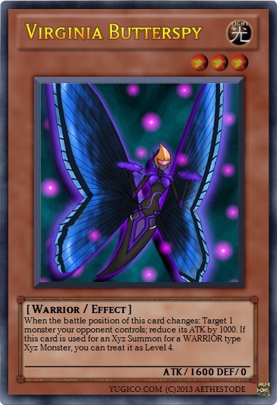Virginia Butterspy Yu Gi Oh Card Maker Wiki Fandom Powered By Wikia