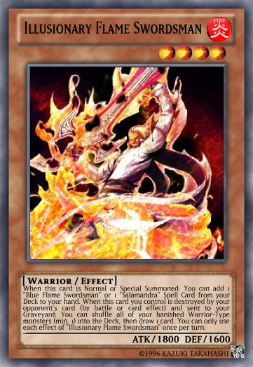 Illusionary Flame Swordsman Yu Gi Oh Card Maker Wiki Fandom Powered
