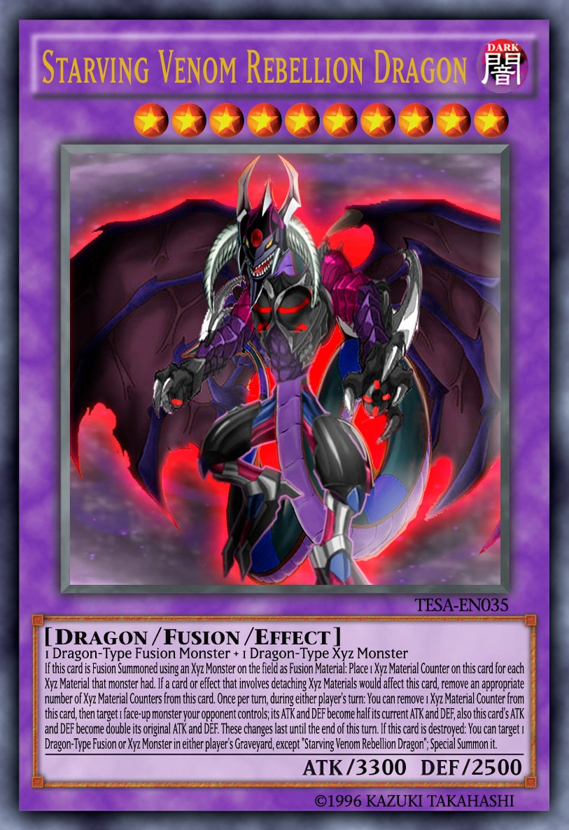 Starving Venom Rebellion Dragon | Yu-Gi-Oh Card Maker Wiki | FANDOM ...