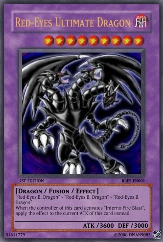 Red-Eyes Ultimate Dragon (dman9083) | Yu-Gi-Oh Card Maker Wiki | FANDOM ...