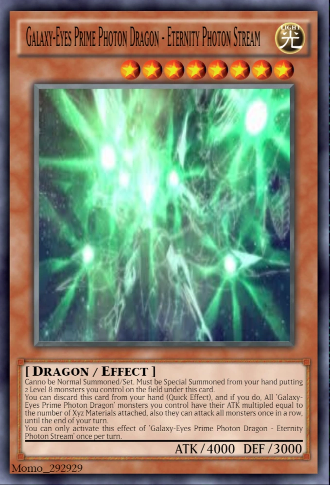 Galaxy-Eyes Prime Photon Dragon - Eternity Photon Stream | Yu-Gi-Oh ...