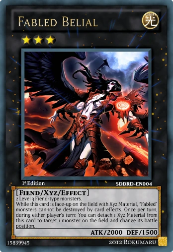 Fabled Belial | Yu-Gi-Oh Card Maker Wiki | Fandom