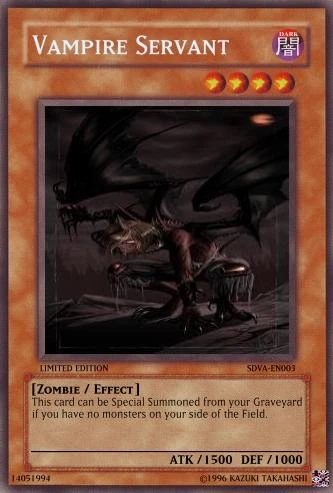 Vampire Servant | Yu-Gi-Oh Card Maker Wiki | Fandom