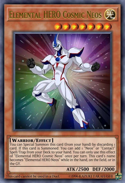 Elemental HERO Cosmic Neos | Yu-Gi-Oh Card Maker Wiki | Fandom