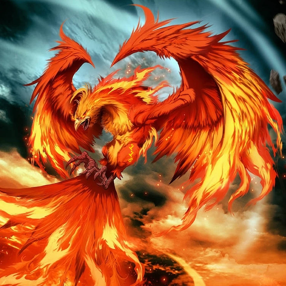 Card Artworks:Number 118: Phoenix Guardian - Hellfire Incarnate ...