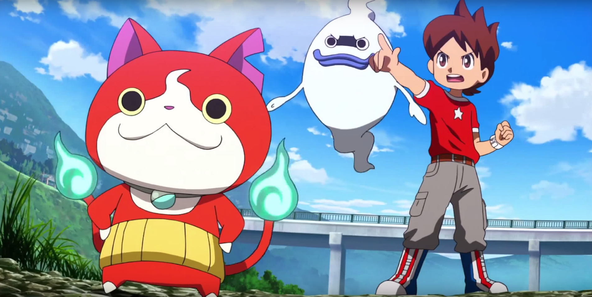 Bild Yo Kai Watch Anime Staffel1 Episode3 1 Nate Whisper Jibanyan Png