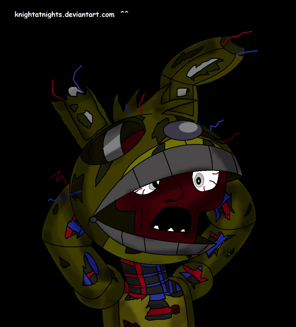 Image - Young Springtrap taking mask off.png | Young Five Nights at ...