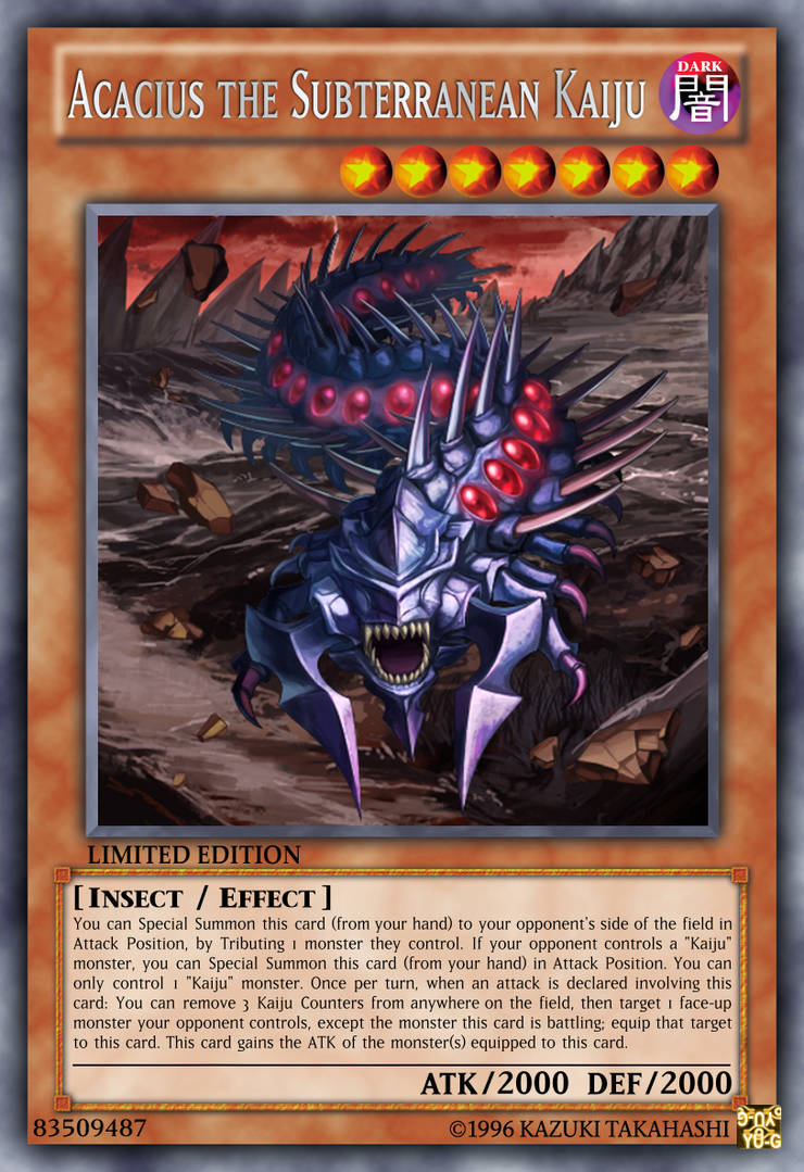 Acacius the Subterranean Kaiju | Yu-Gi-Oh! Fanon Wiki | Fandom Acacius the Subterranean Kaiju | Yu-Gi-Oh! Fanon Wiki | Fandom