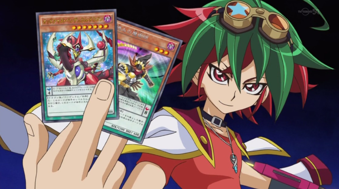 Image Yūya Sets Pendulum Scales Of 4 And 8 Yu Gi Oh Arc V Wiki