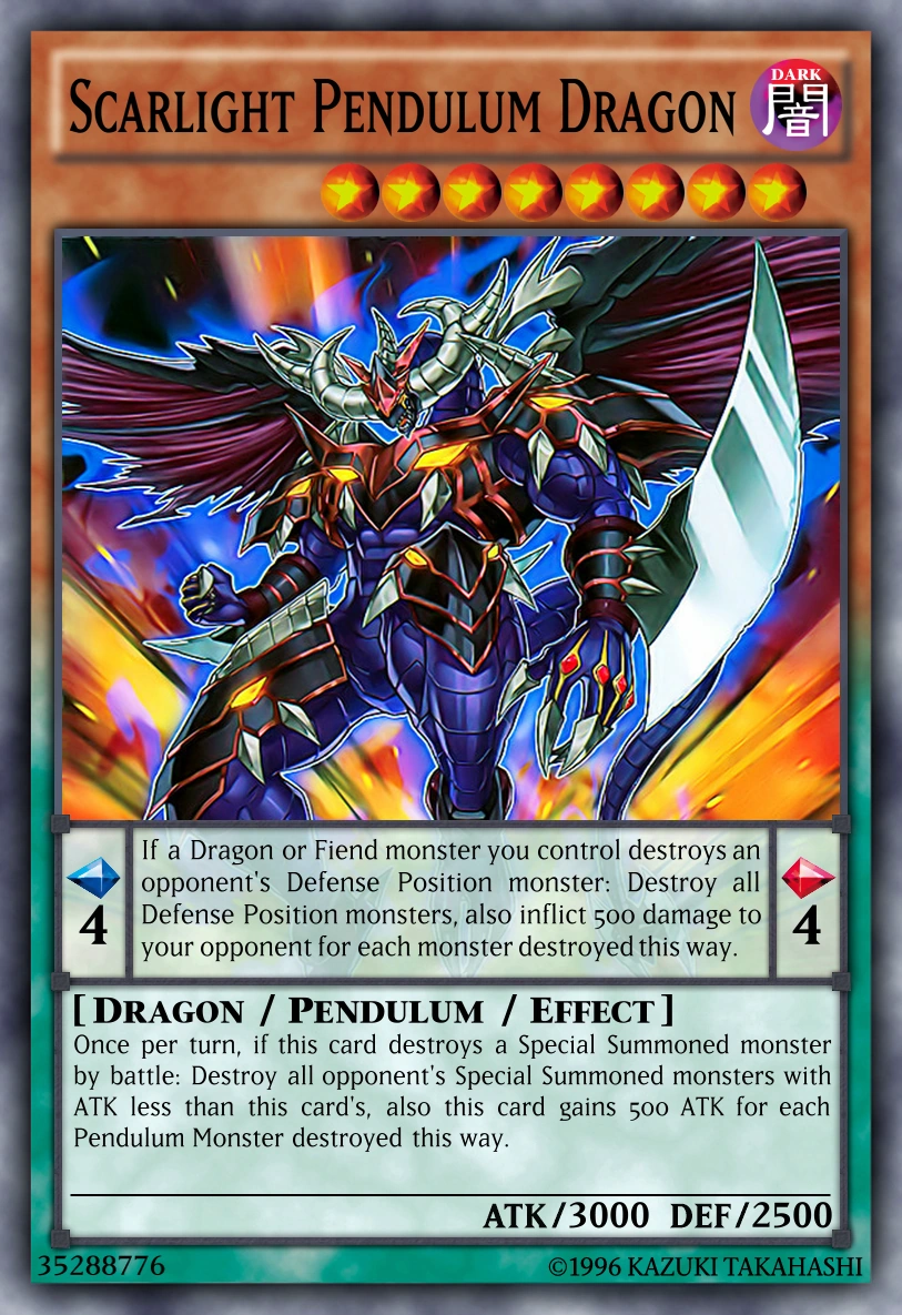 Scarlight Pendulum Dragon | Yu-Gi-Oh Fanon Wikia | Fandom