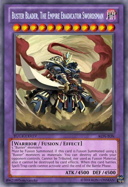 Buster Blader, The Empire Eradicator Swordsman | Yu-Gi-Oh Revolution Fanon Wiki | Fandom