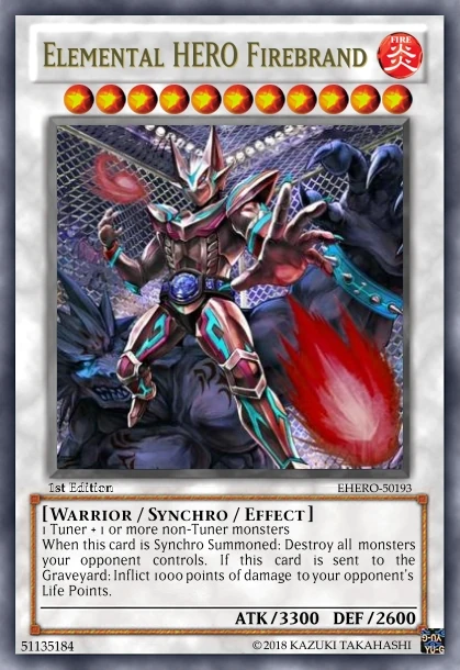 Elemental HERO Firebrand | Yu-Gi-Oh Revolution Fanon Wiki | Fandom
