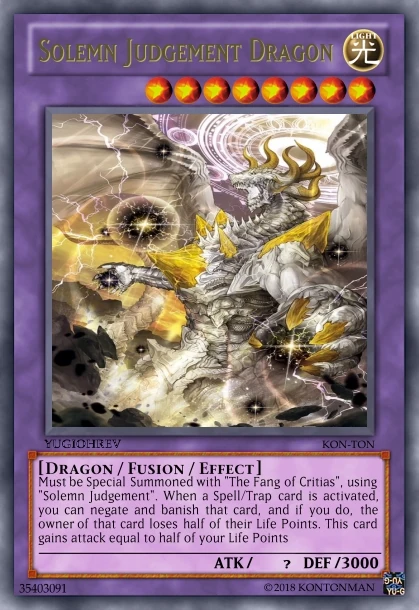 Solemn Judgement Dragon | Yu-Gi-Oh Revolution Fanon Wiki | Fandom