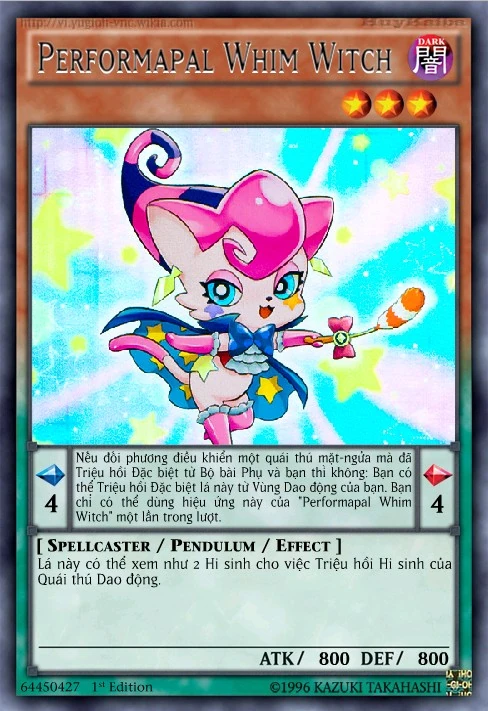 Performapal Whim Witch | Wikia Yu-Gi-Oh! Bài Tiếng Việt | Fandom