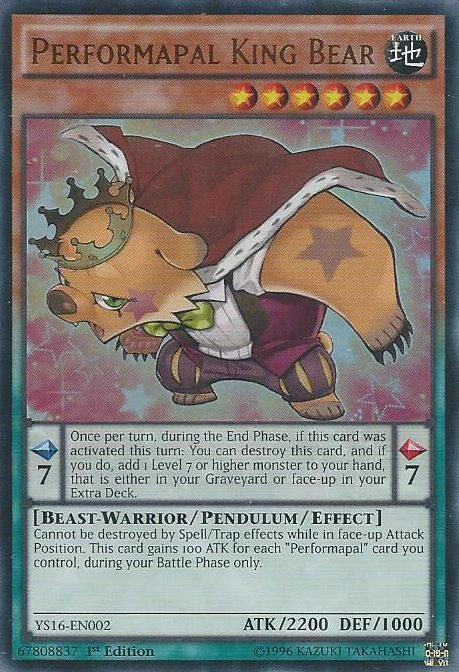 Performapal King Bear Yu Gi Oh Fandom Powered By Wikia