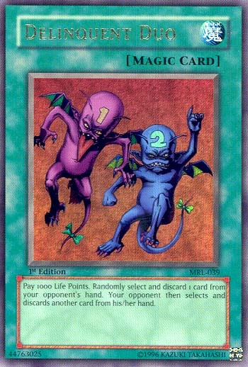 Card Errata:Delinquent Duo | Yu-Gi-Oh! Wiki | Fandom