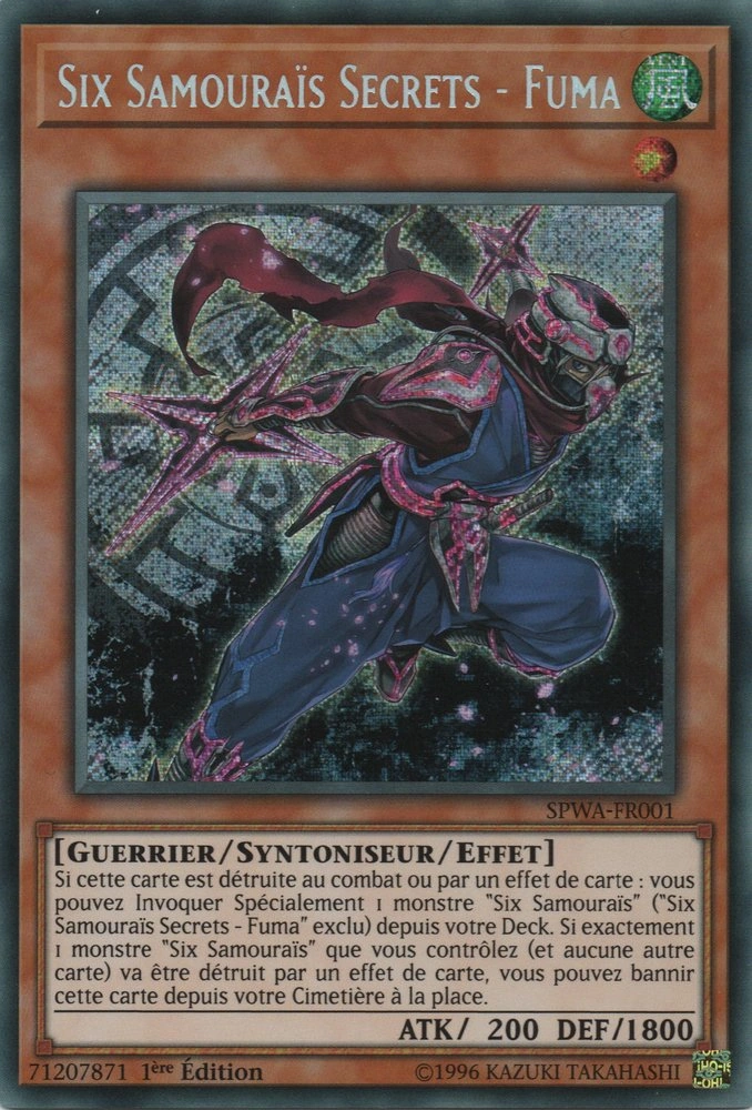 Card Gallery:Secret Six Samurai - Fuma | Yu-Gi-Oh! Wiki | Fandom