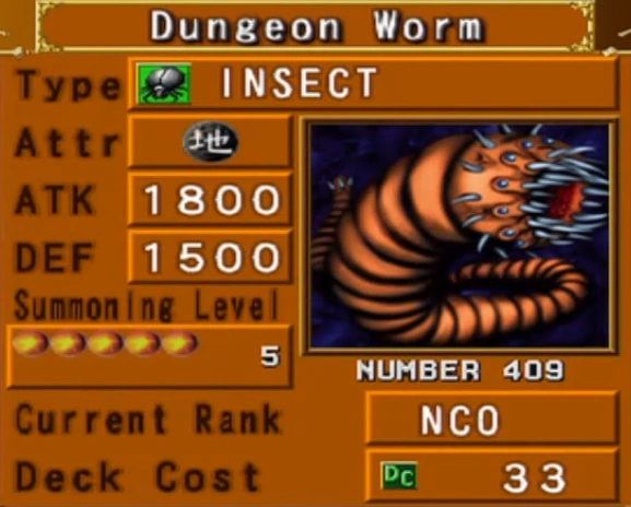 Dungeon Worm (DOR) | Yu-Gi-Oh! | FANDOM powered by Wikia