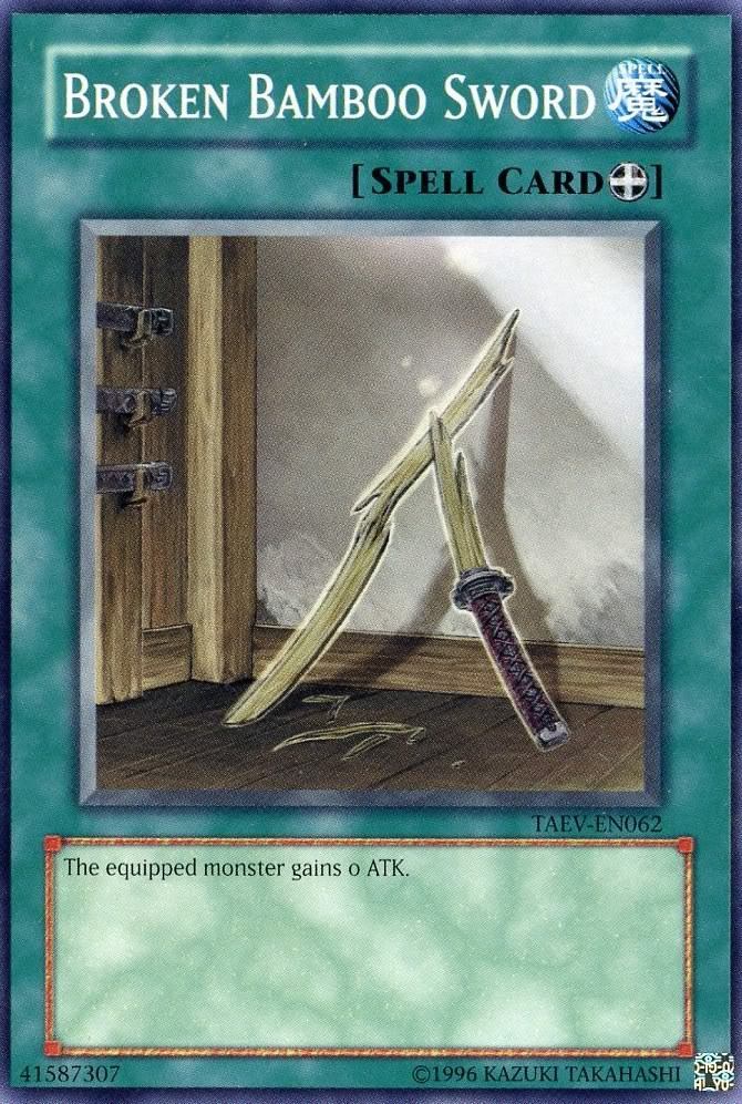 Card Gallerybroken Bamboo Sword Yu Gi Oh Wiki Fandom