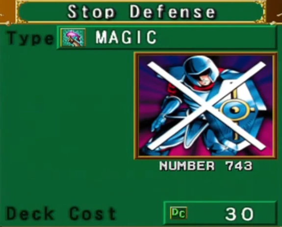 Stop Defense (DOR) | Yu-Gi-Oh! Wiki | Fandom