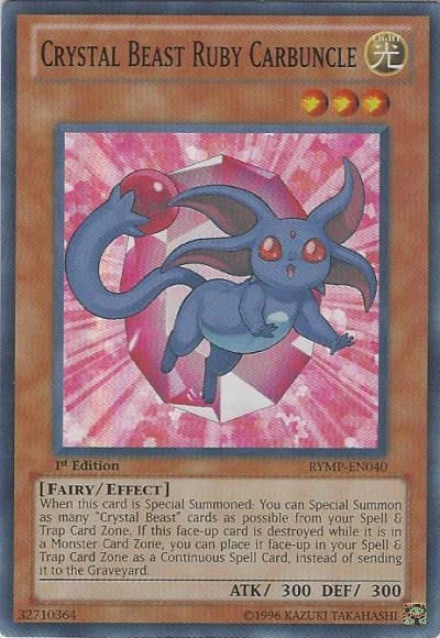 Crystal Beast Ruby Carbuncle | Yu-Gi-Oh! Wiki | Fandom