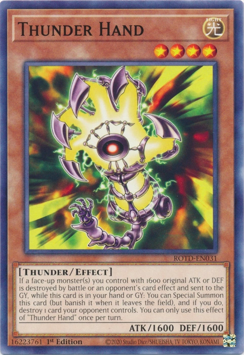 Thunder Hand | Yu-Gi-Oh! Wiki | Fandom