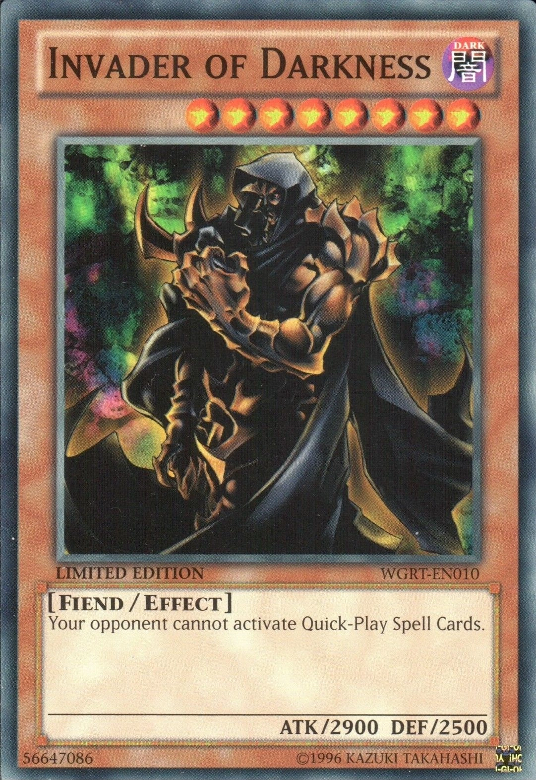 Card Gallery:Invader of Darkness | Yu-Gi-Oh! Wiki | Fandom