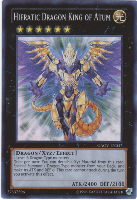 Hieratic Dragon King of Atum | Yu-Gi-Oh! Wiki | Fandom