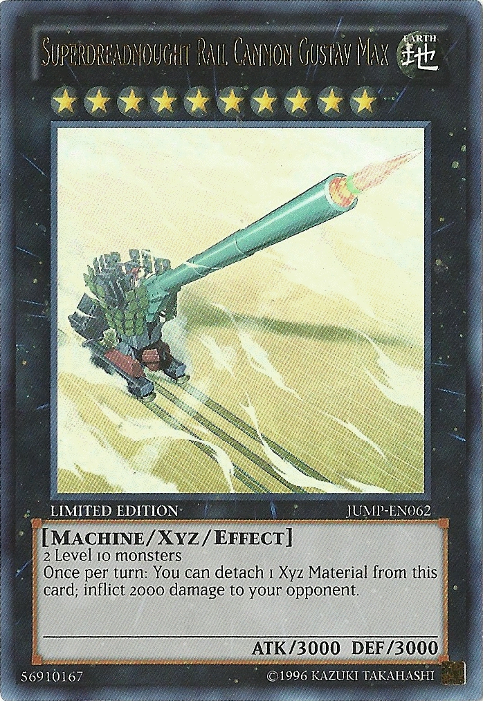 Card Gallery:Superdreadnought Rail Cannon Gustav Max | Yu-Gi-Oh! | FANDOM powered by Wikia
